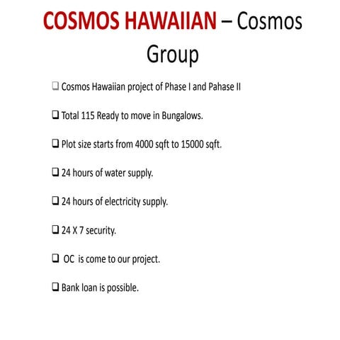 Cosmos hawaiian – cosmos group | PPTX