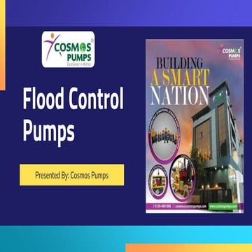 Cosmos Pumps is India’s best manufacturers of flood control pumps..pdf