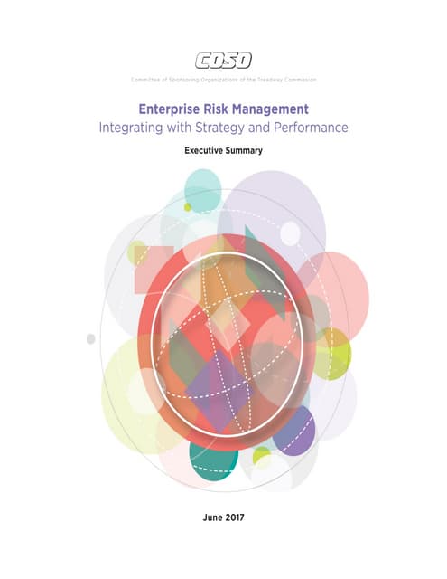 Recent COSO Internal Control and Risk Management Developments | PPT