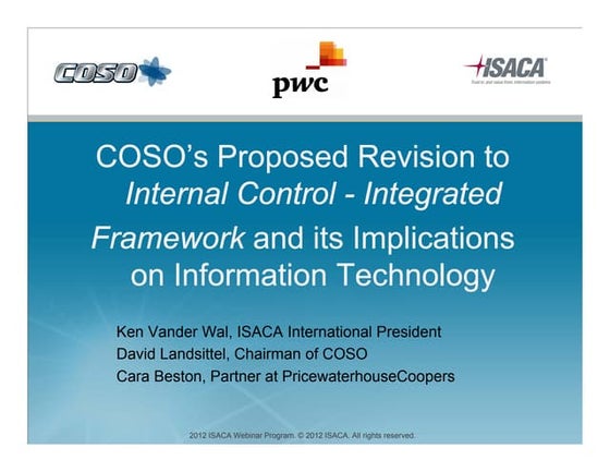 COSO Framework Model | PPT