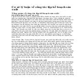 Cơ sở lý luận về công tác lập kế hoạch sản xuất. 9 điểm | PDF