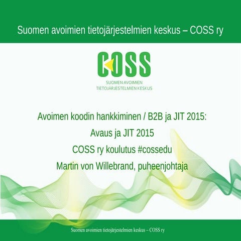 Avoin lähdekoodi Suomessa | PDF
