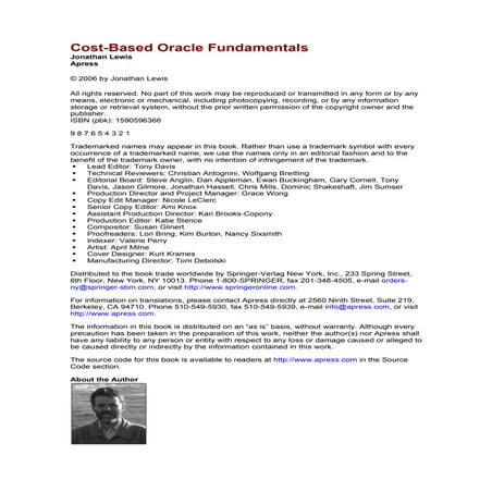 Cost Based Oracle Fundamentals | DOC