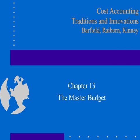 The Master Budget | PPT