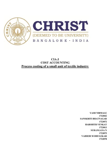 Wet Processing - Introduction (WPE-1) | PDF