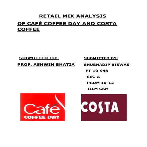 Costa coffee vs ccd | PDF