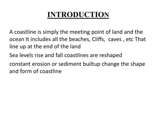 Marine and Coastal Processes | PPT