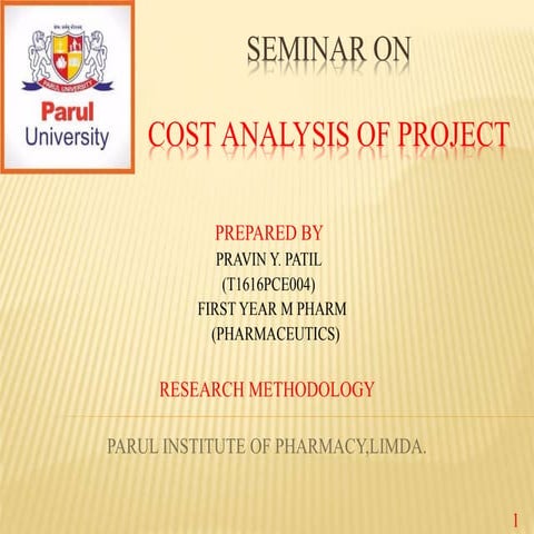 Cost analysis of Project | PPTX | Business | Business and Finance