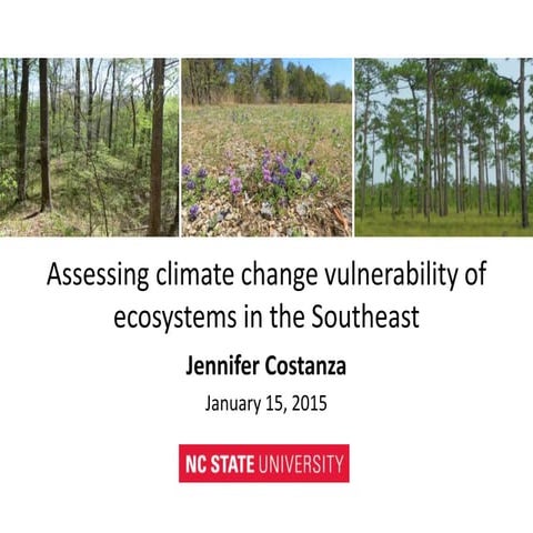 Assessing Ecosystem Vulnerability Ppt