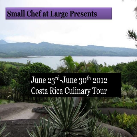 Costa rica itinerary powerpoint | PPTX