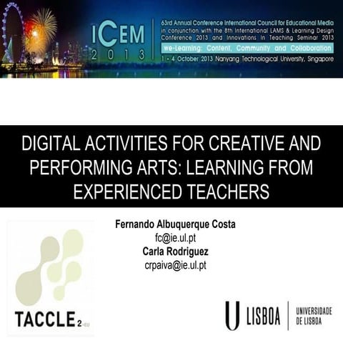 Digital activities for creative and performing arts | PPT ...