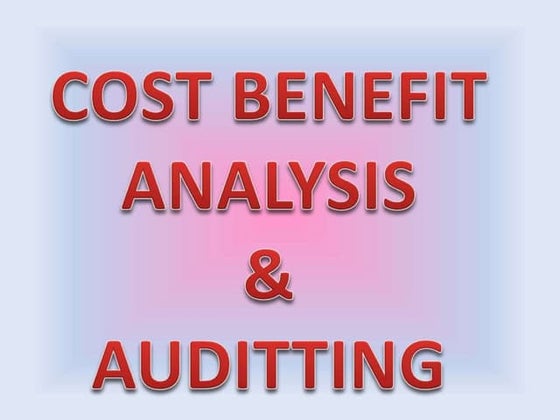 Cost benefit analysis | PPT