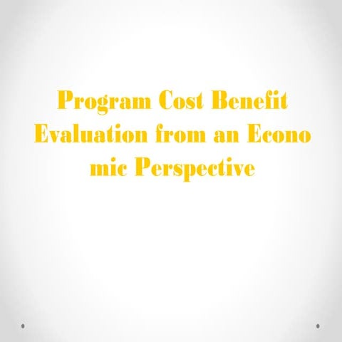 Cost effectiveness analysis | PPTX