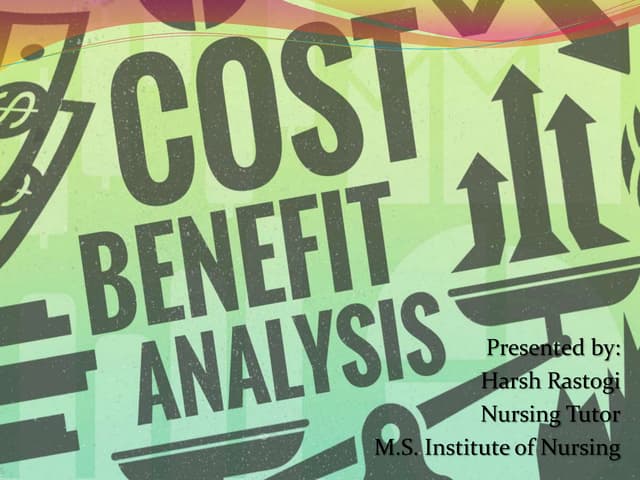Cost benefit analysis | PPT