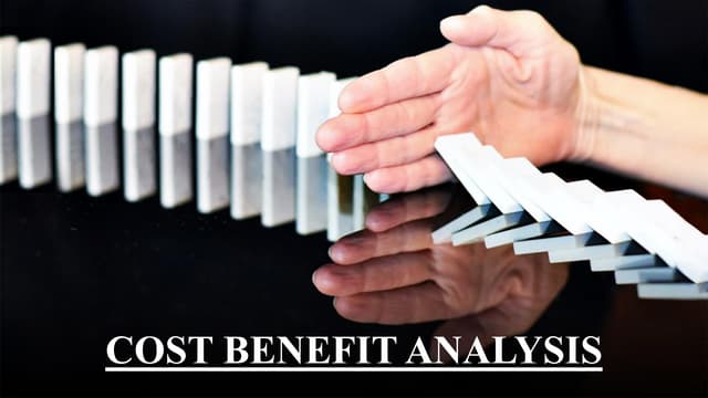 Cost benefit analysis | PPT