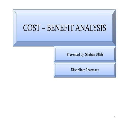 Cost benefit analysis_2 | PPTX