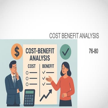 powerpoint on cost benefit analysis need, procedure | PPTX