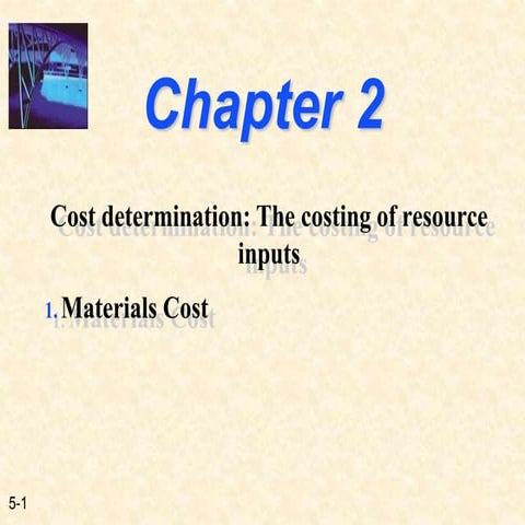 Cost and management accounting two material | PPT
