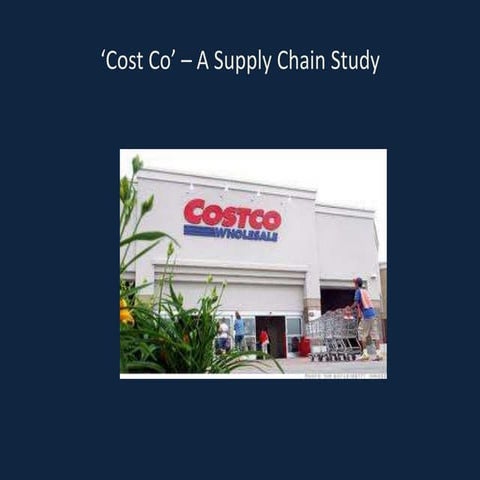 Cost co – Supplier relation management techniques | PPTX