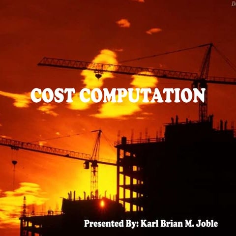Cost computation | PPTX