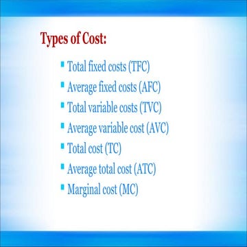 types of cost and cost curve with examplesCost Concepts.pptx