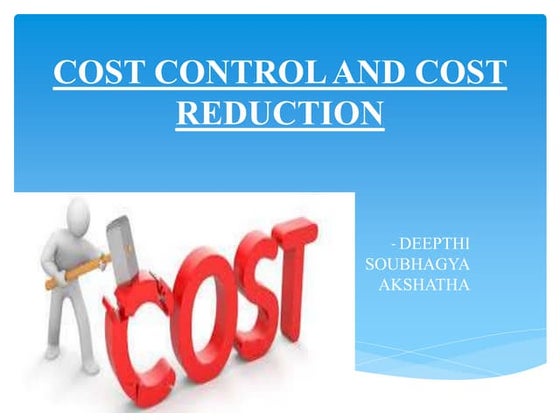 Cost reduction | PPT