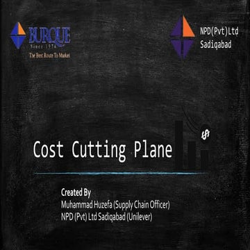 Cost cutting or reduction ideas in supply chain / warehouse | PPTX