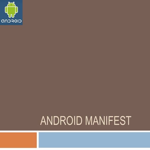Android Bootcamp Tanzania: android manifest | PPT