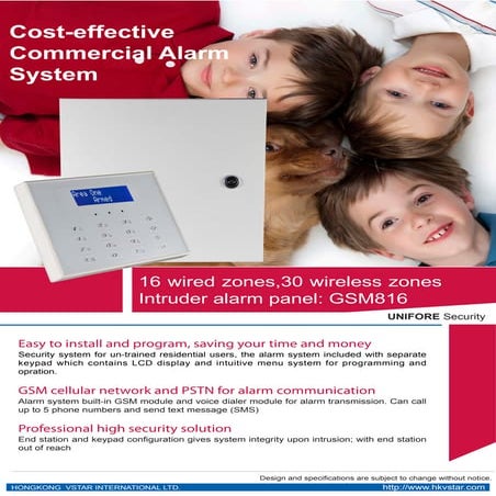 GSM Commercial Alarm Systems | PDF