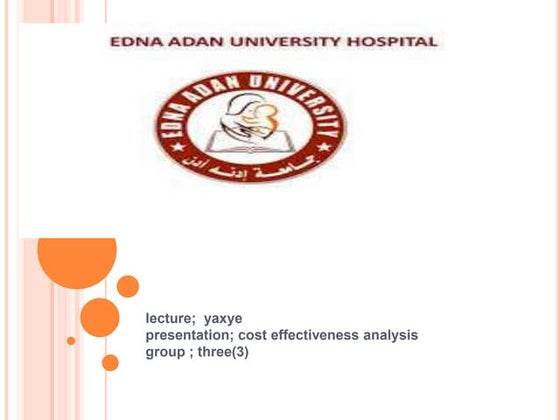 Cost Effectiveness Analysis | PPTX
