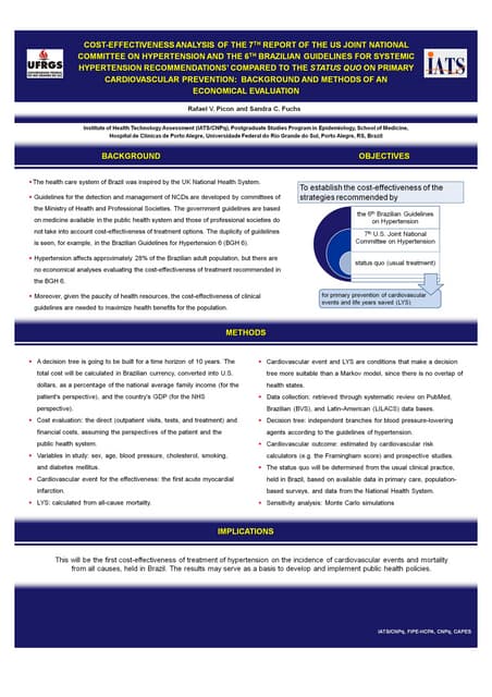 Cost effectiveness analysis of systemic hypertension recommendations | PDF Cost effectiveness analysis of systemic hypertension recommendations | PDF