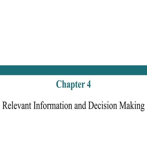 Cost II - Chapter 2; Decision Making.pptx