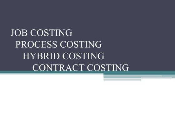 Sheet Metal Part Costing | PPTX