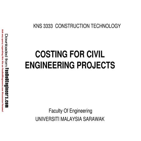 Costing for-civil-engineering-project | PDF