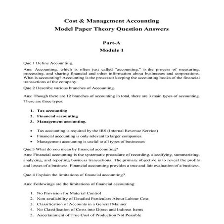 Cost & Management Accounting Model Paper Theory Answers.docx