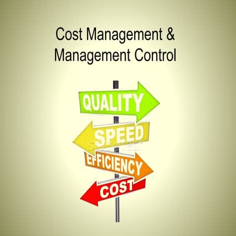 Cost management & management control | PPT