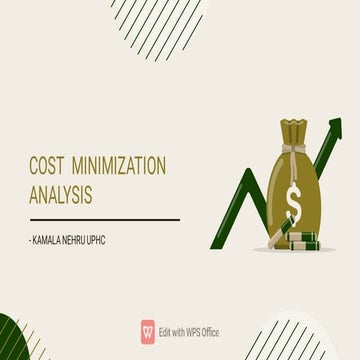 Cost minimization analysis KN.pdf financial | PPT
