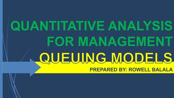 Project On Queuing Theory Ppt
