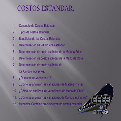 Costo Estandar Ppt