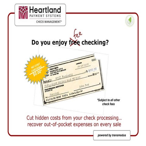 Cost Of A Check | PPT