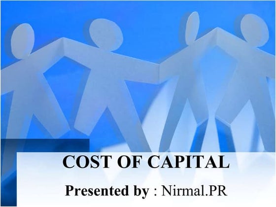 Cost of capital | PPT