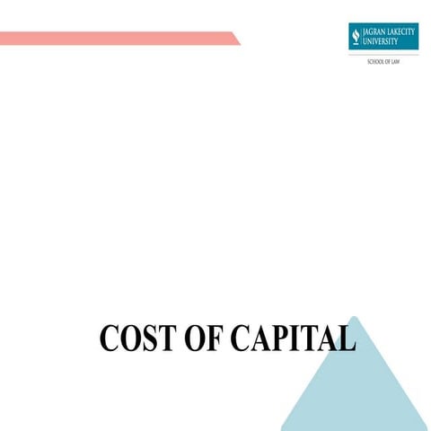 cost of capital in Financial Management. | PPTX