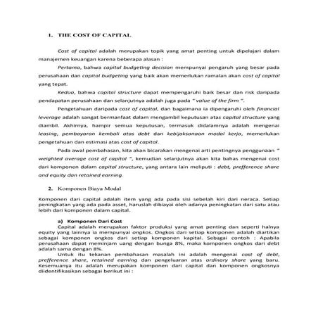 Cost of capital modal bag1 | DOC