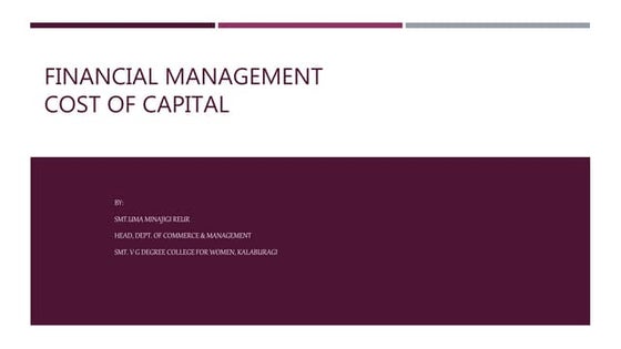 Formulae of financial management | PDF