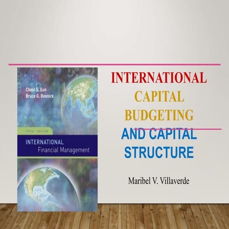 Cost of capital structure and international budgeting | PPTX