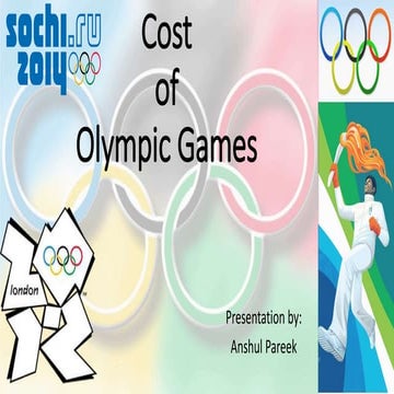 Cost of olympics | PPTX