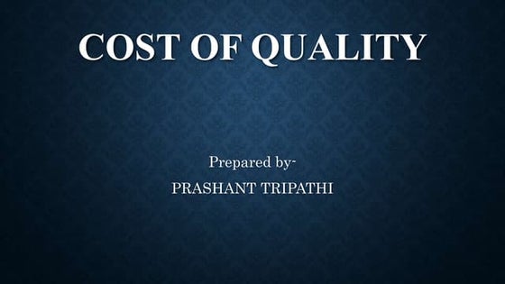 Quality Guru Philip B. Crosby’s Management Principles | PPT