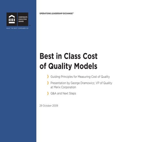 Cost of Quality | PDF