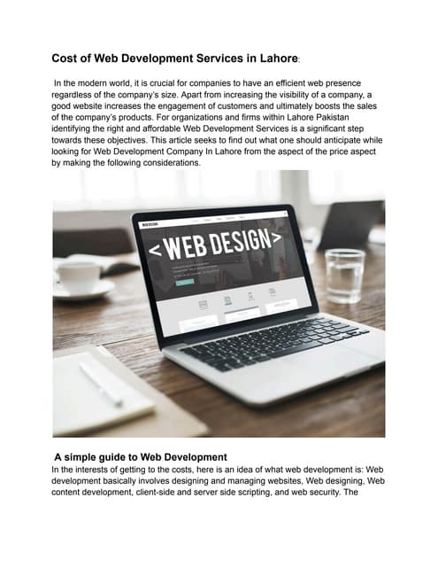 Website development cost in India iTrobes.pptx | Web Development | Internet