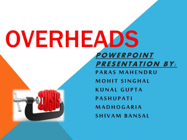 ACC 116 OVERHEAD | PPTX